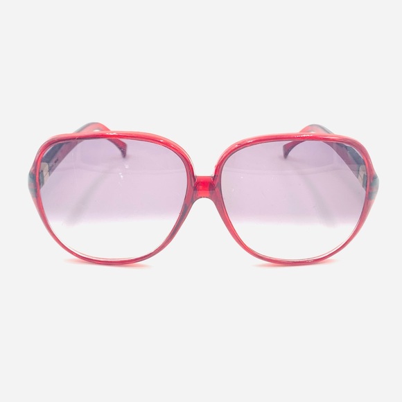 Foster Grant | Accessories | Vintage Foster Grant Red Oval Oversized ...